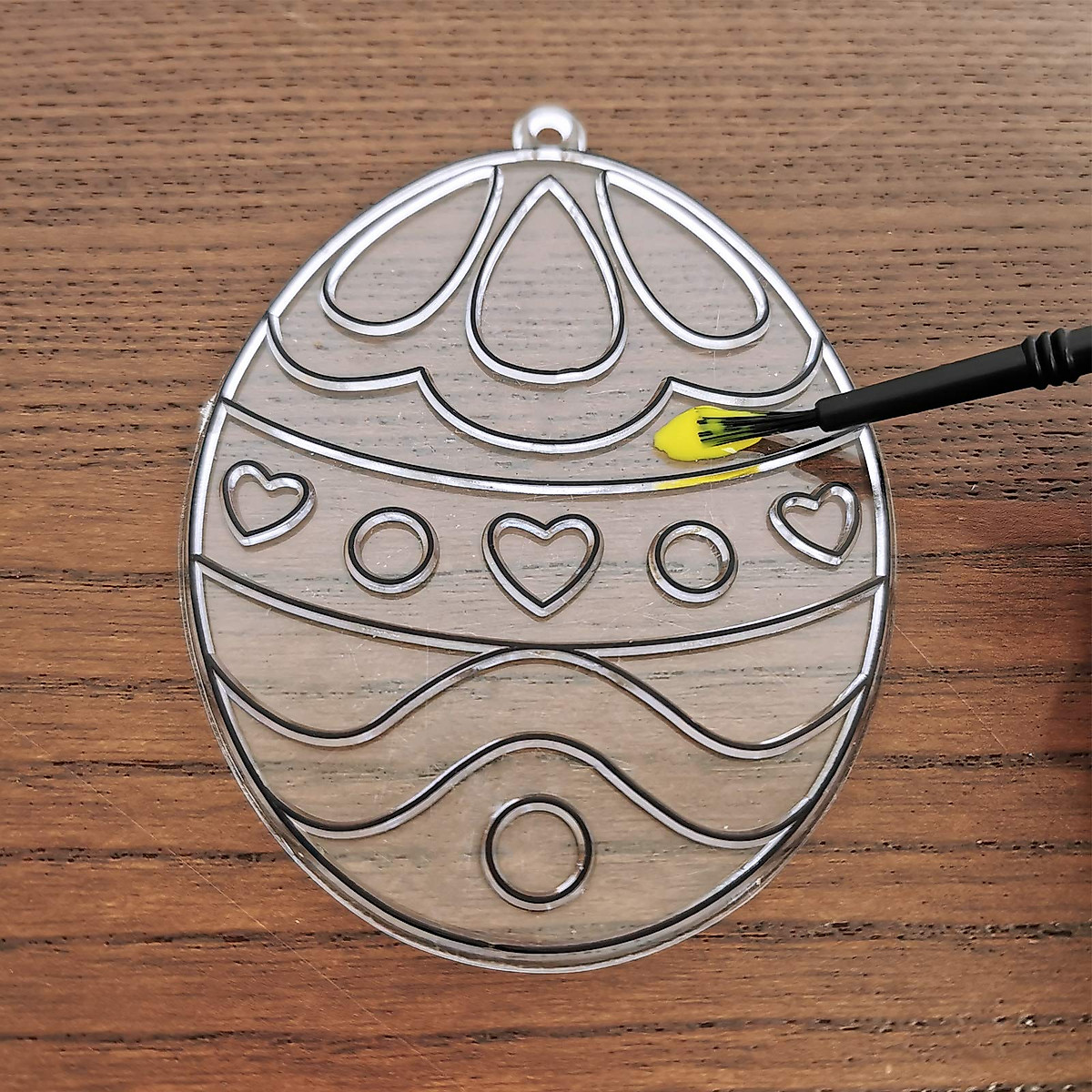 24 Sets Easter Egg Suncatcher Ornaments Decoration DIY Window Paint Art Stickers Craft Kit 8 Designs Easter Egg Suncatchers for Kids Classroom Easter Spring Activity Art Projects Basket Party Favors