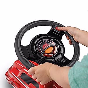 Radio Flyer Monster Truck with Lights & Sounds, 6 Volt Battery Powered Electric Car, Toddler Ride On Toy for Ages 1.5+, Large