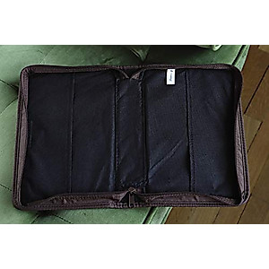 Names of Jesus Bible Cover, Zippered, with Handle, Canvas, Brown, Large