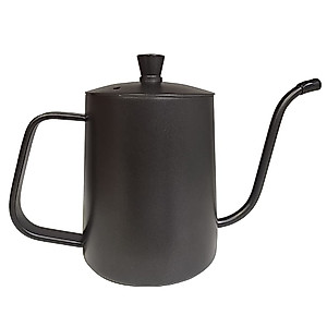 WELLLINK Gooseneck Coffee Kettle,Narrow Long Spout,20oz/600ML Stainless Steel Hand Drip Coffee Pot with Long Narrow Spout,Pour Over Coffee/Tea Dripper,Travel Coffee Maker,Easy To Clean