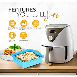 ZIP STANDING Silicone Freezer Trays with Lids, Set of 4 - with 1cup and 2 cup Silicone Freezer Molds for freezing soups, sauces and individual microwave safe