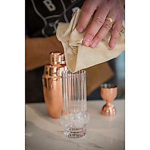 Viski Professional Lewis Bag and Mallet Bartender Kit & Bar Tools Kitchen Accessory 12", Ice Bag & Mallet