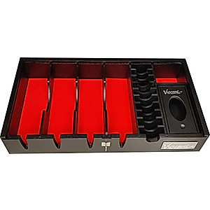 Vincent Countertop Tray Station Organizer 6 (Black)