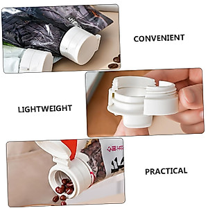 GRIRIW 4pcs Food Bag Sealing Clips with Pour Spout Versatile Clip for Snacks Chips and Food Storage Sealing Preservation Clips for Kitchen Organization