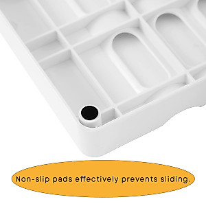 BYCY Water Bottle Organizer 3-Tier Plastic Cups Holder for Kitchen Countertops, Pantry, Cabinet, Water Bottle Storage Rack for Tumbler Sports Flask Insulated Travel Mug