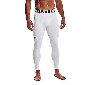 Under Armour Men's ColdGear Armour Leggings , White (100)/Black, Small