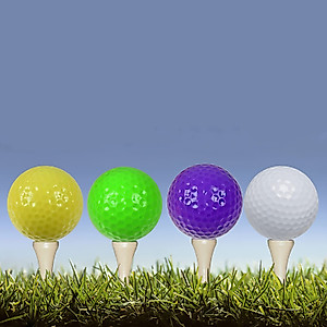 Dsenfurn 250 Pack Professional Bamboo Golf Tees 2-3/4 Inch - Stronger Than Wooden Golf Tees Biodegradable & Less Friction (Nature, 2-3/4")