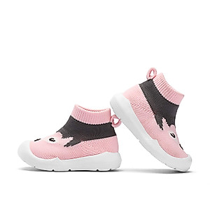 Engtoy Baby Shoes Baby Sock Shoes Baby Walking Shoes Infant Non-Slip Breathable Slippers with Soft Rubber Sole Baby Boys Girls Slip On Sneakers