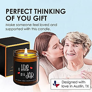 Hug in A Jar Candle, Get Well Soon Gifts for Women and Men, Thinking of You Gifts, Bereavement Gifts, Sympathy Gifts for Loss of Mom Loss of Father Gift, Sympathy Candle for Loss of Loved One