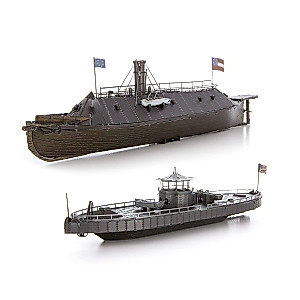 Metal Earth Premium Series Monitor & Merrimack 3D Metal Model Kit Fascinations