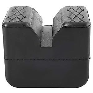 Toolly 4 Packs Floor Jack Pad Adapter for Jack Stands 2-4 Ton Universal Heavy Duty Rubber Jack Disk Pads Slotted Frame Rail Pinch Welds Protector for Lifting Car