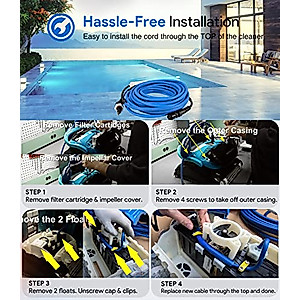 9995862 DIY Swivel Cable 2 Wire, 18M, Replace for Dolphin Pool Cleaners M200, Nautilus CC Plus, Maytronics 9995862-DIY