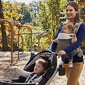 Graco Cradle Me 4 in 1 Baby Carrier | Includes Newborn Mode with No Insert Needed, Mineral Gray