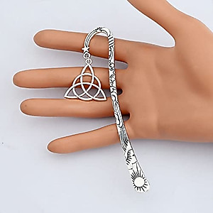 bobauna Celtic Knot Bookmark Irish Jewelry Bookworm Gift for Reader Book Lover (Celtic Knot Bookmark)