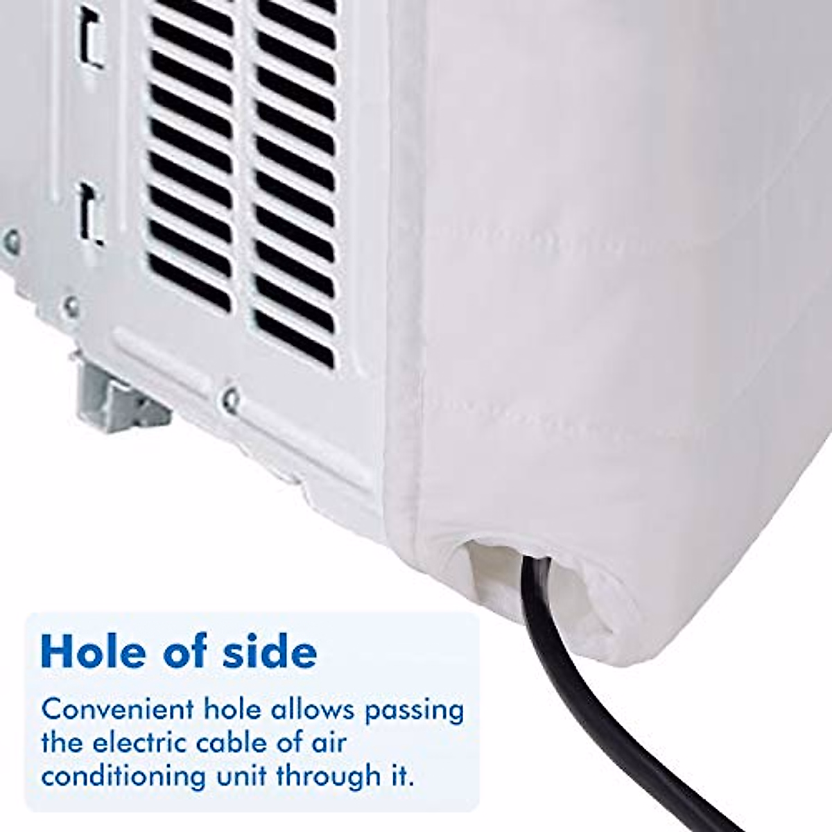 Brivic Indoor Air Conditioner Cover AC Cover for Inside Window Unit 21 x15 x 3.5 inches(L x H x D),White