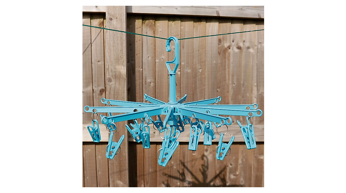 HANGERWORLD 20 Clip Hanging Drying Rack - 2 Pack