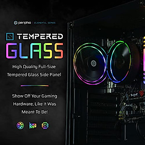 Periphio Terra Prebuilt Gaming PC - AMD Radeon Vega 8 Graphics | Ryzen 7 5700G (4.6GHz Turbo) | 1TB M.2 NVMe SSD | 16GB DDR4 RAM | Windows 10 Gaming Desktop Computer | WiFi + BT