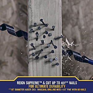 IRWIN Auger Drill Bit for Wood 1/2 in. x 7.5 in. (IWAX3015)