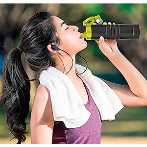 Milton Amigo 800 Vacuum Insulated Thermosteel Water Bottle/Flask | 22 oz | 660 ml |Hot & cold for longer hours | 18/8 Stainless Steel, BPA Free, Food Grade, Leak-Proof | Black