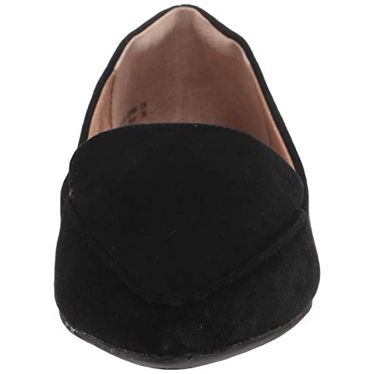 Amazon Essentials Women's Loafer Flat, Black Microsuede, 11 Wide