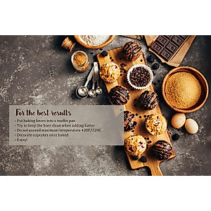 SimpleGood Blue Medium Size Tulip Baking Cups Cupcake Liners Muffin Liners Greaseproof Paper 100