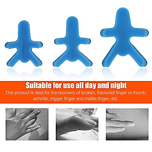 1 PC Toad Finger Splint Aluminium Sponge Finger Knuckle Immobilizer Adajuatable Finger Guards for Pain Relief Sport Injuries (L)
