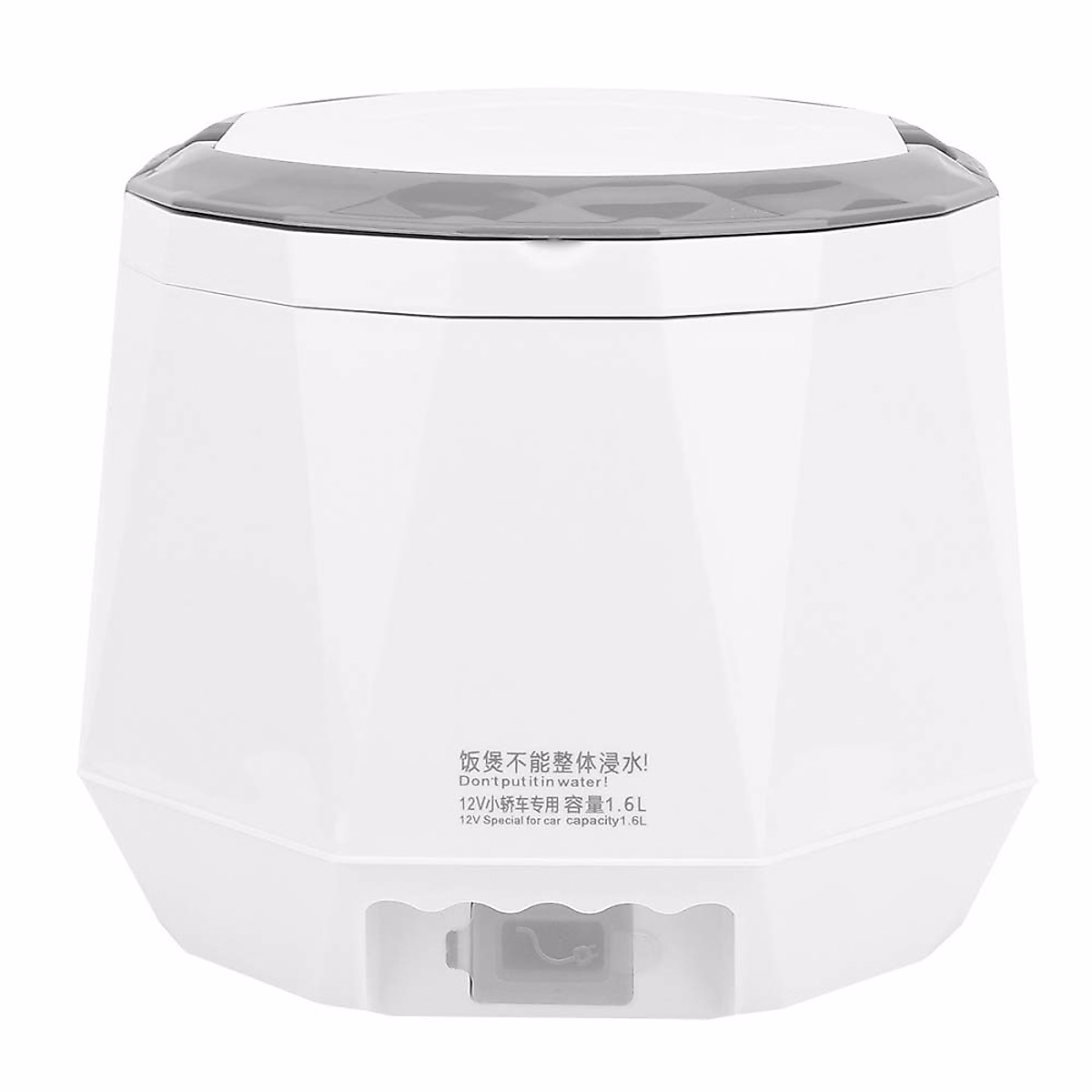 Mini Rice Cooker, 1.6L Mini Portable Electric Rice Cooker Rice Cooking Tool Food Steamer for 12V Car Use WhiteRice Cookers