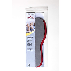 Pedag Soft Comfort German Made Neoprene Replacement RX Insole, Trimmable, Size Men 10/11