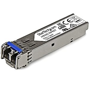 StarTech.com 10 pack HPE J4859C Compatible SFP Module1000BASE-LX GbE Single Mode (SMF)/Multi Mode (MMF) Fiber Optic Transceiver 1GE Gigabit Ethernet SFP-LC 10km-1310nm DDM HPE 1400 1700(J4859C10PKST)