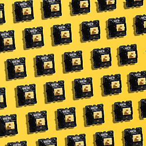 DROP Holy Panda X Mechanical Keyboard Switches - Plate Mount Quiet & Tactile Switches, Cherry MX Style, 65g, (35 PCS, 3-Pin)