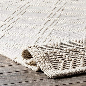 nuLOOM Natti Contemporary Trellis Area Rug, 7' 6" x 9' 6", Beige