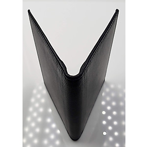 AG Wallets 2 ID Leather Bifold License Holder (Black)