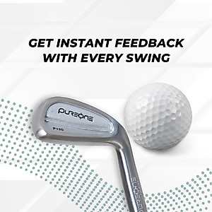 PureOne Golf Center Strike Training Club, Mid-Iron - Golf Swing Trainer for The Sweet Spot - Right Handed