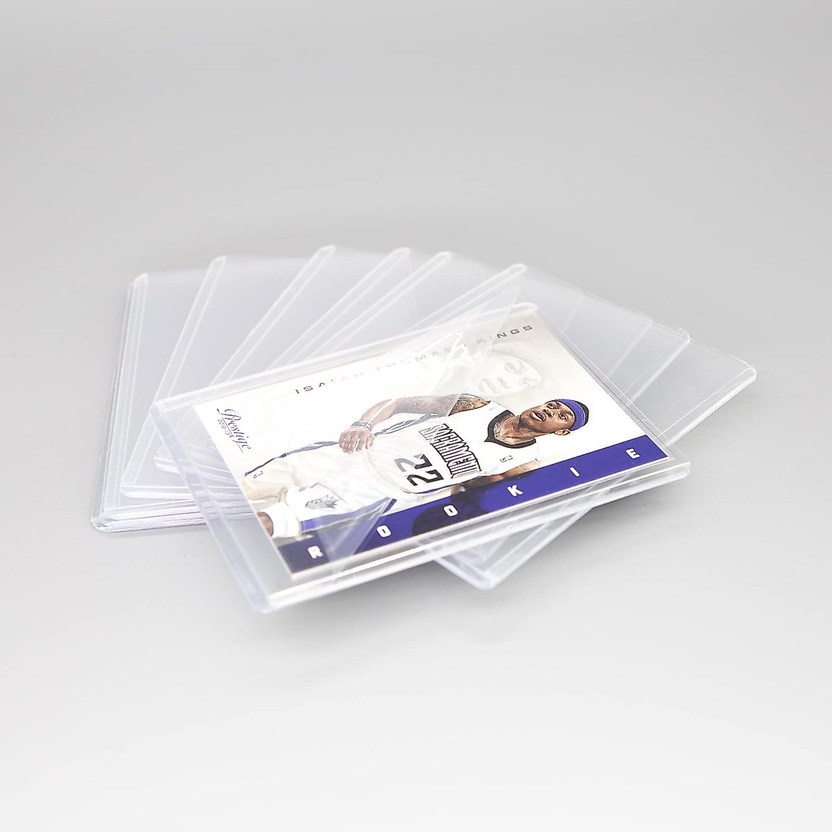 35pt Top Loader for Trading Cards,Baseball Card Protectors Hard Plastic,Sports Cards 50pc Toploader and 50pcs Penny Sleeves(100ct.White)