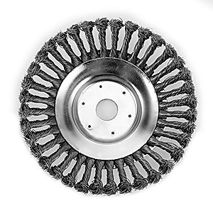 8-inch Machine Parts for Grass Trimmer Grass Wheel Steel Wire Round Edge Manganese Steel Garden Lawn Machine Parts Machine Accessories for Gardengard