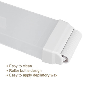 Depilatory Wax Roller Bottle, Firm Sturdy Safe Stable Empty Hair Removal Wax Bottle Portable ABS for Men Women for Home
