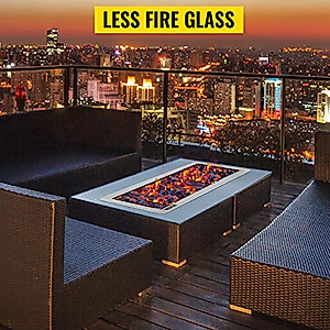 VBENLEM Fire Pit Pan 37.5x14 Inch, Stainless Steel Rectangular Fire Pit Pan and Burner, Built-in Fire Pit Pan with H-Burner, 150K BTU