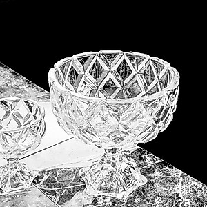 DIAMONT ICE CREAM BOLW Footed Dessert Bowls for Dessert, Sundae, Ice Cream, Salad, Cocktail, Condiment, Trifle
