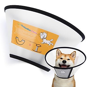 Inspack Cone for Dogs to Stop Licking，Dog Cone Collar Alternative, E-Collar for Large/Medium/Small Dogs After Surgery, Pet Recovery Collars & Cones, Elizabethan Comfy Cat Head Neck Ecollars of Shame