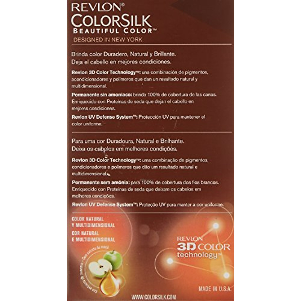 Revlon ColorSilk Permanent Color, Dark Brown 30, 2 pack