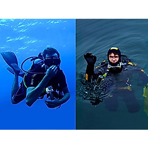 Waterproof Floating Hand Grip Compatible with GoPro Hero 11 10 9 8 7 6 5 4 3+ 2 1 Session Black Silver Handler & Handle Mount Accessories Kit for Water Sport and Action Cameras (Blue)