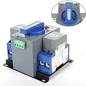 63A 2P Dual Power Automatic Transfer Switch Generator Changeover Switch 110V
