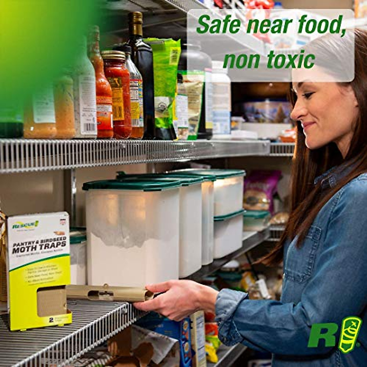 RESCUE! Pantry & Birdseed Moth Traps with Pheromone Lure - 2 Traps