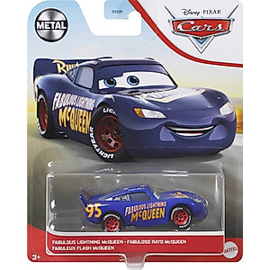 Disney Cars Toys Fabulous Lighting McQueen, Miniature, Collectible Racecar Automobile Toys Based on Cars Toys Movies, for Kids Age 3 and Older, Multicolor