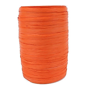 ENUDKON 91M / Barrel Cotton Lafite Grass Yarn Summer 100% Natural Fiber DIY Woven Straw hat Bag Yarn (Color : 18-Bright Color)