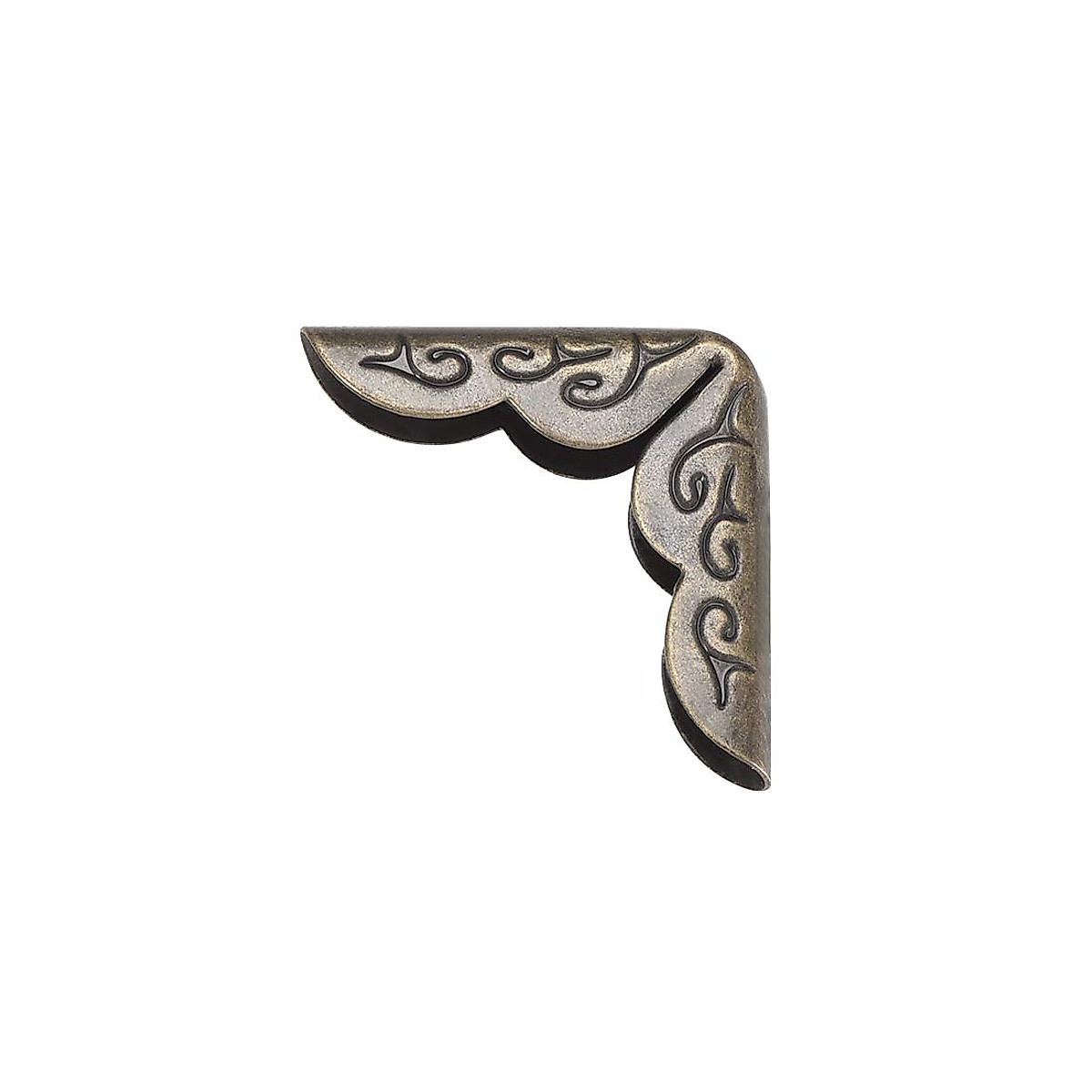 uxcell Metal Book Corner Protectors Edge Cover Guard 21x21x5mm Bronze Tone 100pcs