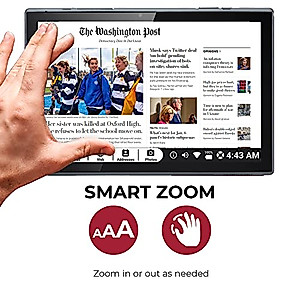 Pix Star Touch Easy to Use Tablet for Seniors, Touch Screen & Simple Interface - WiFi - 10.1 Inches, 2 Cameras - Ideal for Video Calls, Web Search, Photos, Highly Giftable