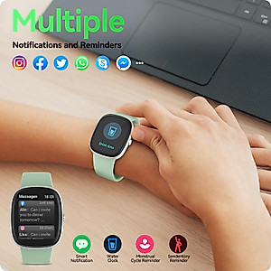 anyloop Fitness Tracker Watch with 24/7 Heart Rate Blood Oxygen Monitor, 1.69" Large Screen Activity Tracker with Pedometer, Sleep Monitor, Calories & Step Counter, Sports Smart Watch for Women Men