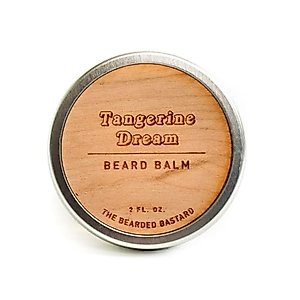 TBB Tangerine Dream Beard Balm for Men | Tame & Style Your Beard | Beard Conditioner with Shea Butter, Jojoba Oil, Argan Oil | Citrus & Vanilla Scent (2 Oz.)