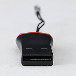 Asukohu card Reader USB 2.0 Micro HC- Flash Memory Card Reader Mini Adapter Reader with Lanyard For Laptop